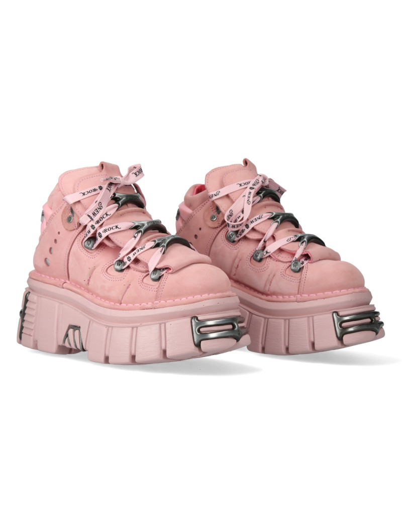 Pink platform acer tower bootie