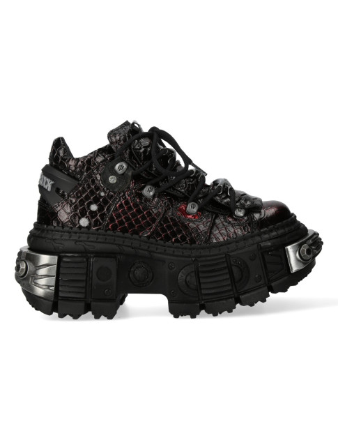 Steel red tank platform shoes