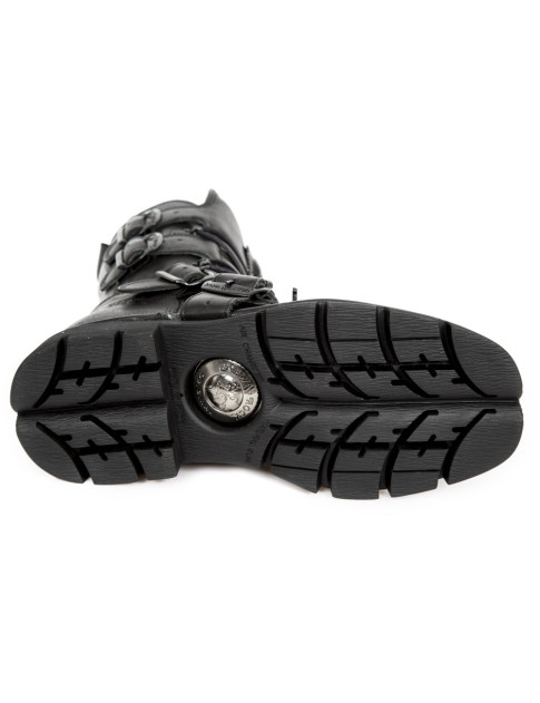 Black rust military boots